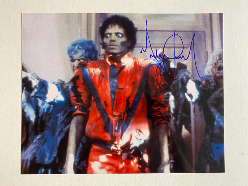 Michael Jackson-thriller Video Still-signed 11x14 Photo – The Signature ...