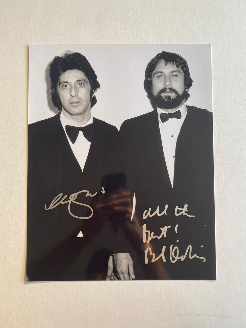 Robert Deniro and Al Pacino Signed 11x14 Photo – The Signature Library