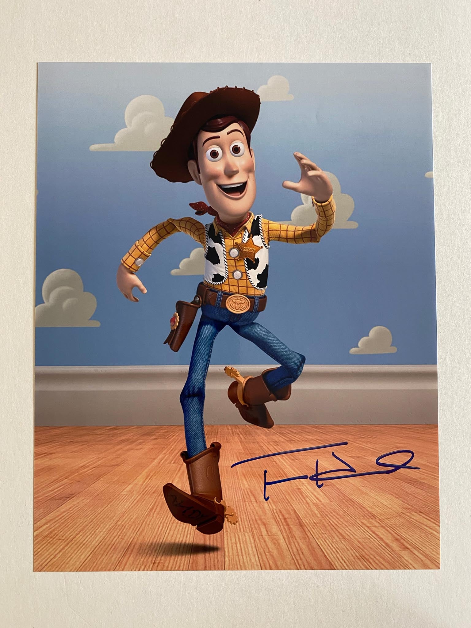 tom hanks woody autograph